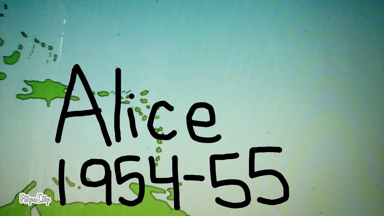 The Track of Hurricane Alice 1954-55 - YouTube