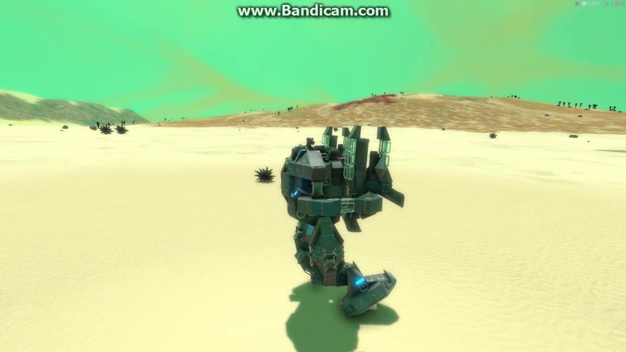 "Enforcer" Heavy Battlemech (Vanilla/walking) SpaceEngineers - YouTube