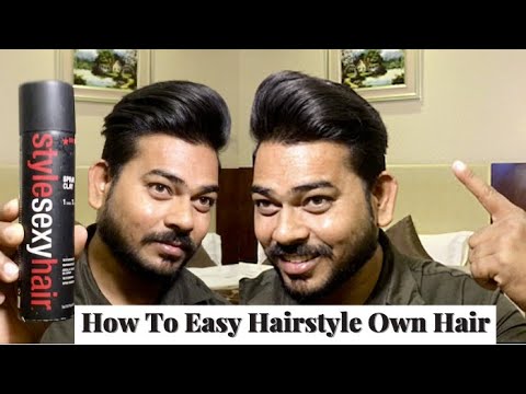 How To Easy Hairstyle Own Hair | Men Self Hairstyle | Hairstyle For ...