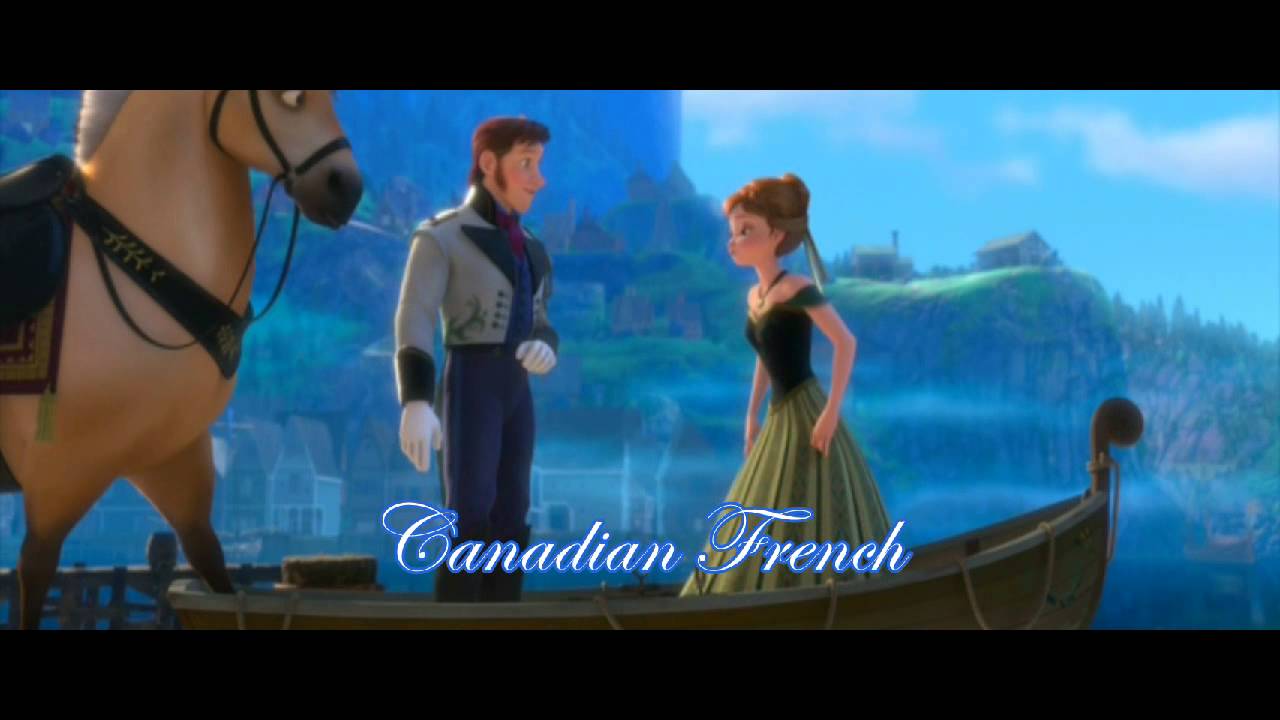 Frozen - Anna meets Hans #2 (both French) - YouTube