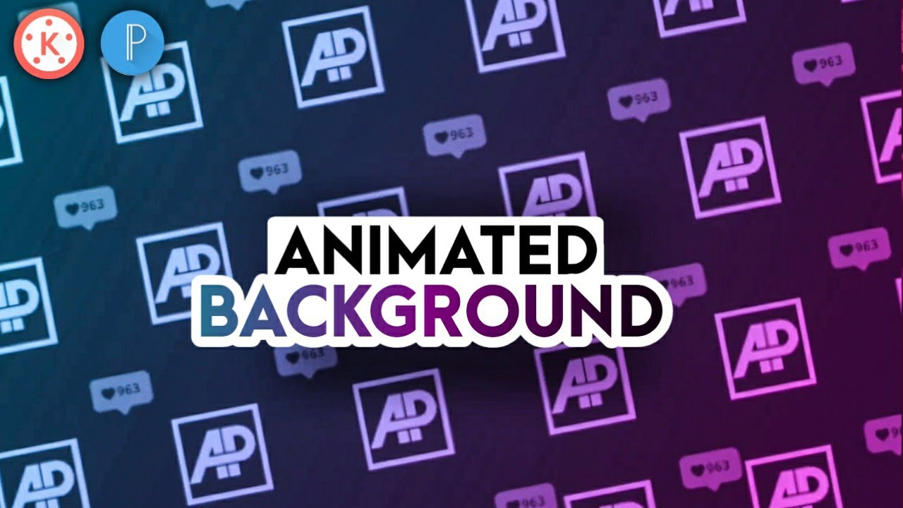 Moving Animated background design in kinemaster | 2D looping background ...