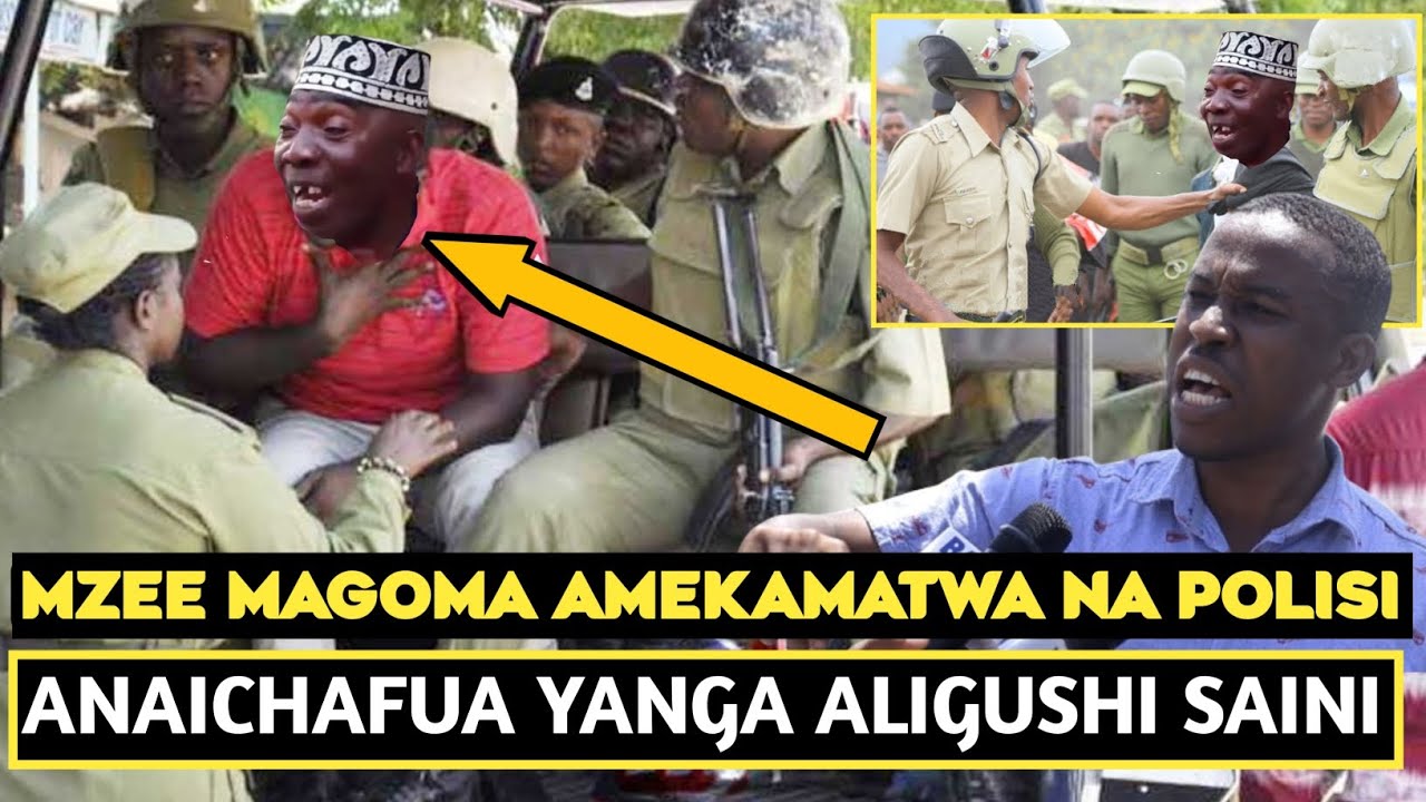 TAZAMA MZEE MAGOMA WA YANGA AKIKAMATWA NA POLISI MUDA HUU/ANAICHAFUA ...