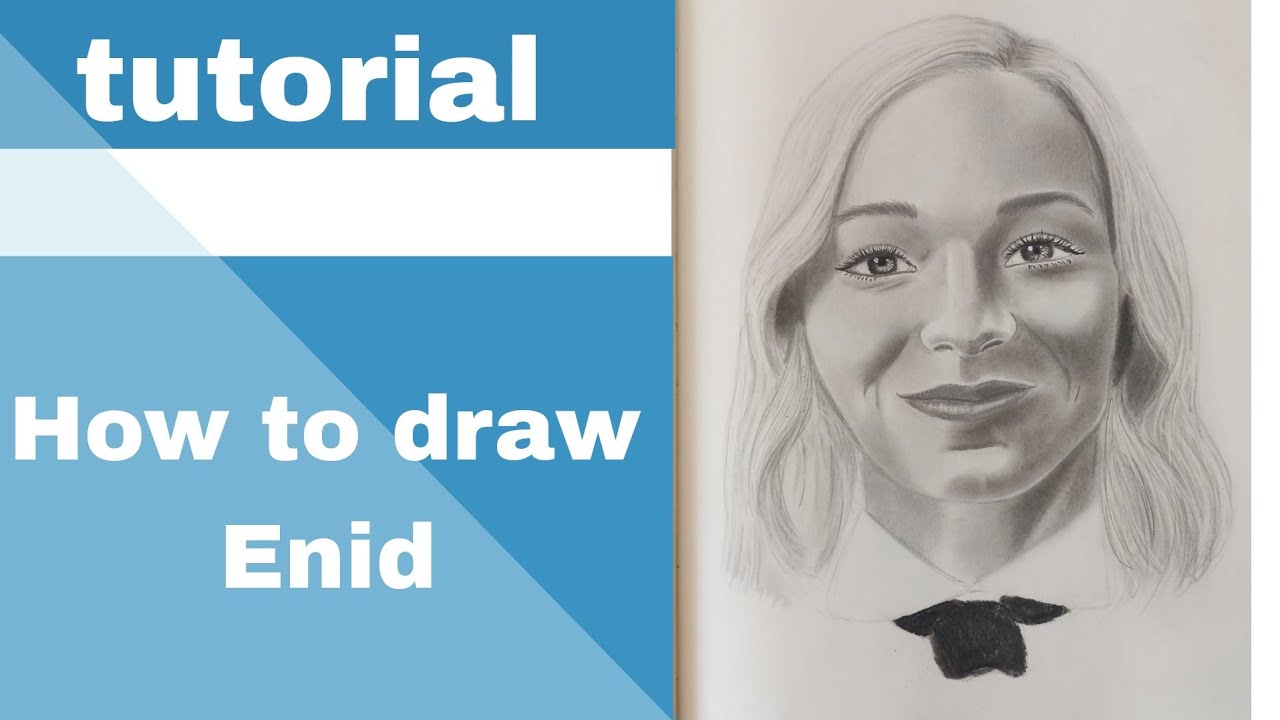 How to draw Enid from Wednesday addams using the Loomis method ...