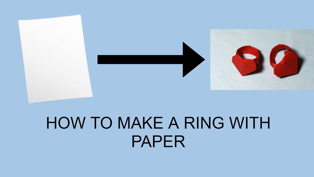 HOW TO MAKE A PAPER RING. HOW TO MAKE A RING WIHT PAPER I JUST 2 ...