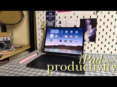 ipad for productivity 🤎 | magnetic keyboard + ipadOS 26 beta 2 ft goojodoq