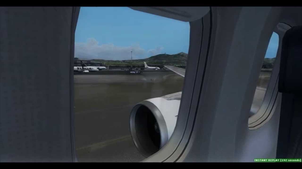 FSX ultra realistic taxi and take off thessaloniki airport - YouTube