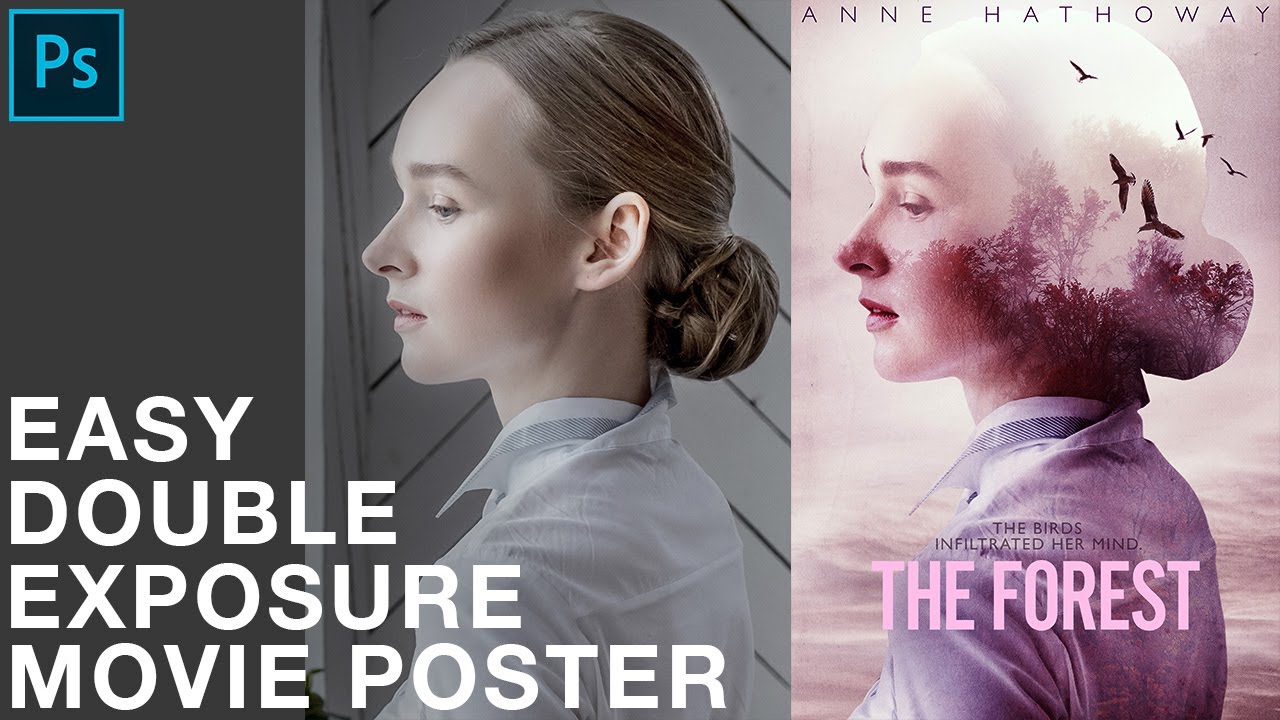 Photoshop Double Exposure Movie Poster | Full Tutorial - YouTube