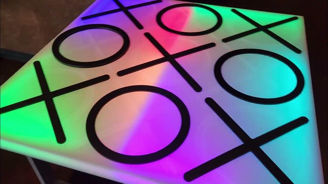 LED Tic Tac Toe and LED Checkers Tables- FOUR SEASONS AMUSEMENTS - YouTube