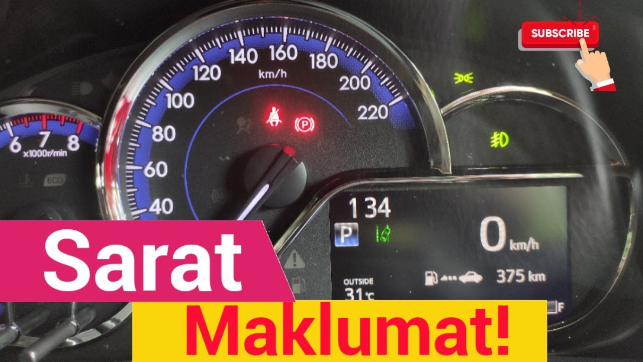 Review Penuh Multi - information Display MID Toyota Vios 2021 - YouTube