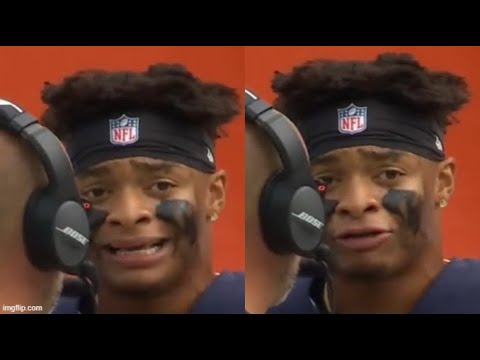 Justin Fields Caught Crying After Being Sacked 9 Times In One Game ...