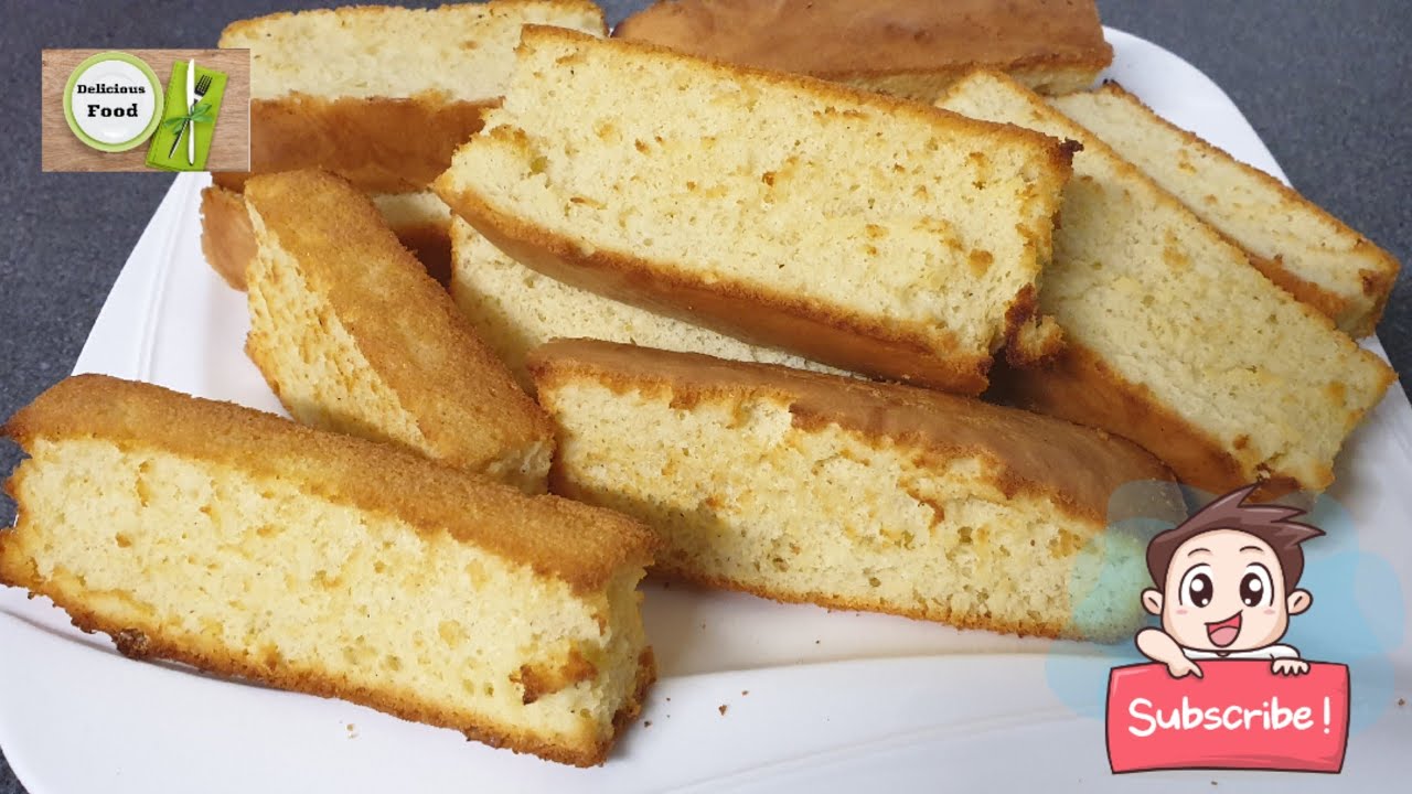 Cake Rusk Recipe By Delicious food ./ Homemade Dry Cake/Cake Rusk ...