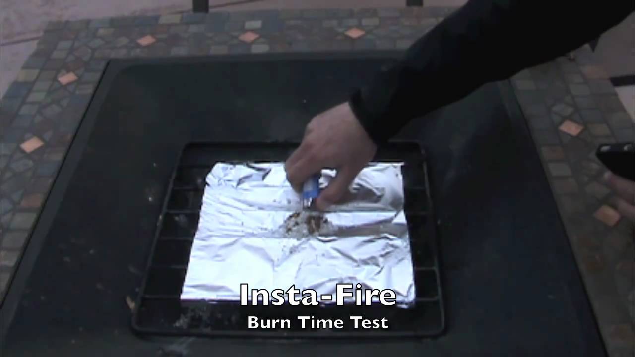 Insta-Fire Burn Time Test - YouTube