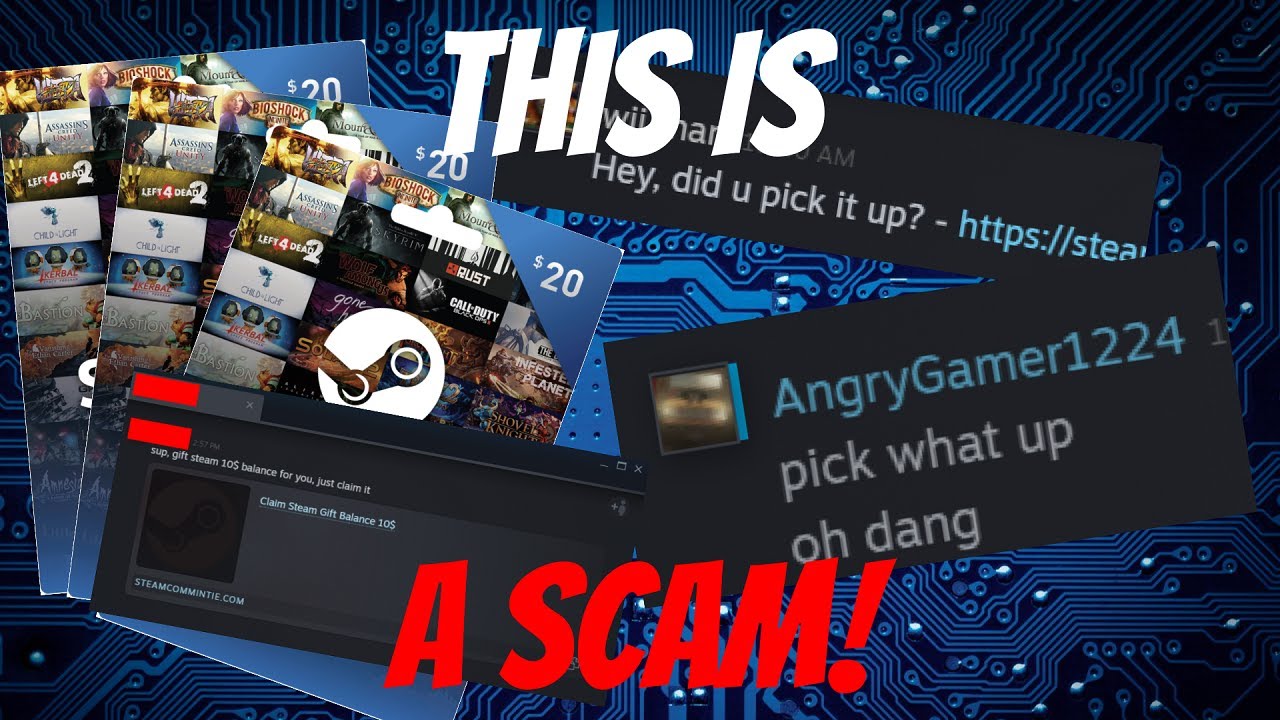Steam Gift Card Scam PSA - YouTube