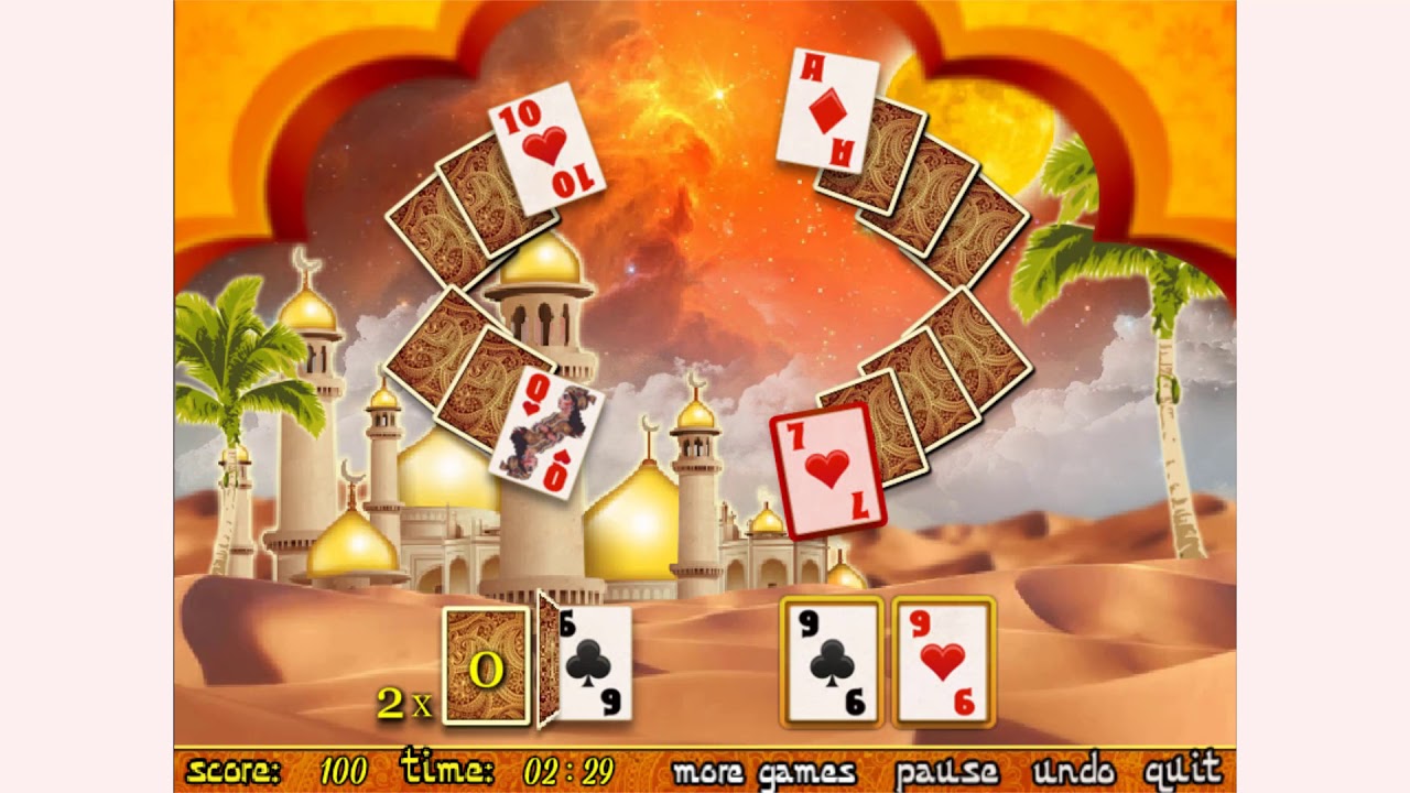 How to play Aladdin Solitaire game | Free online games | MantiGames.com ...