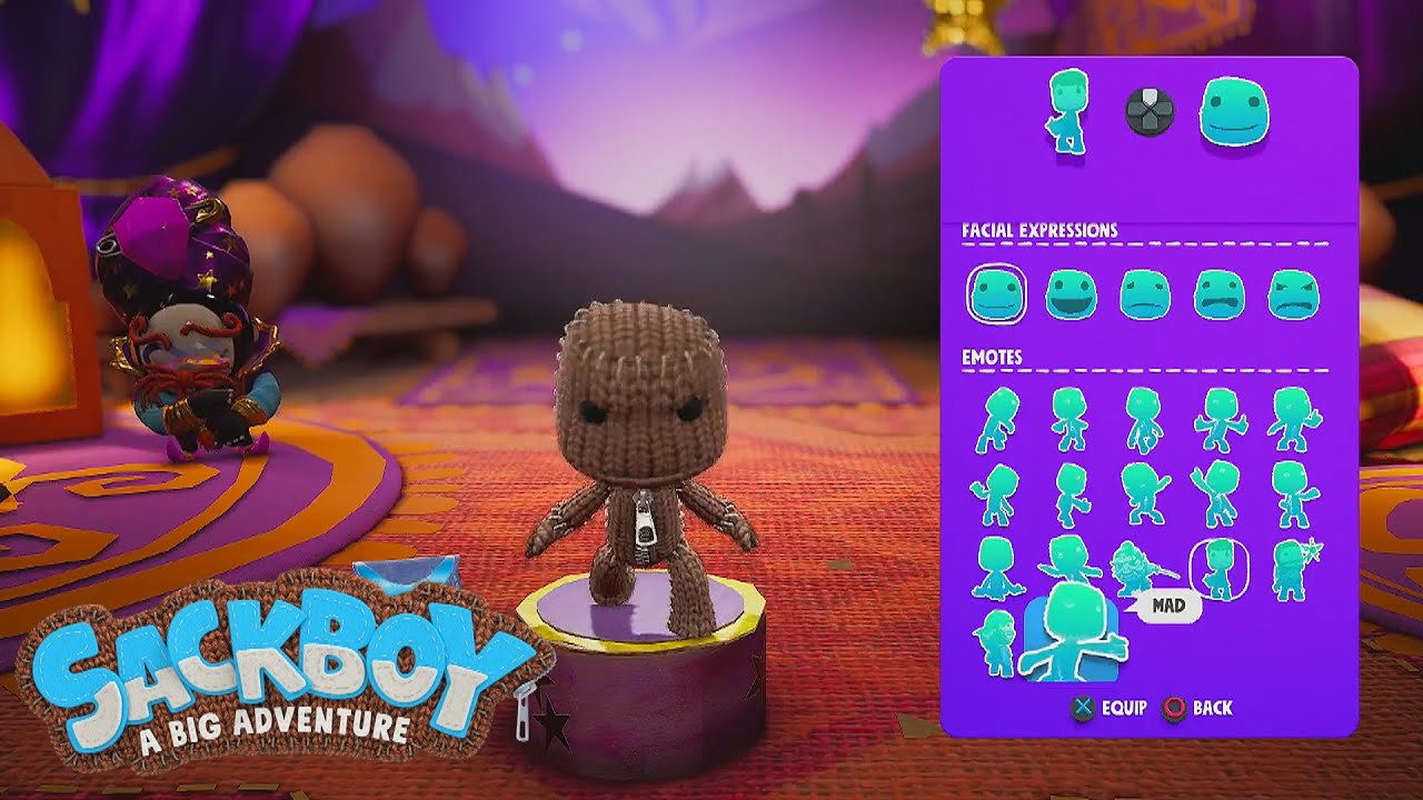 Sackboy A Big Adventure - Mad Emote - YouTube