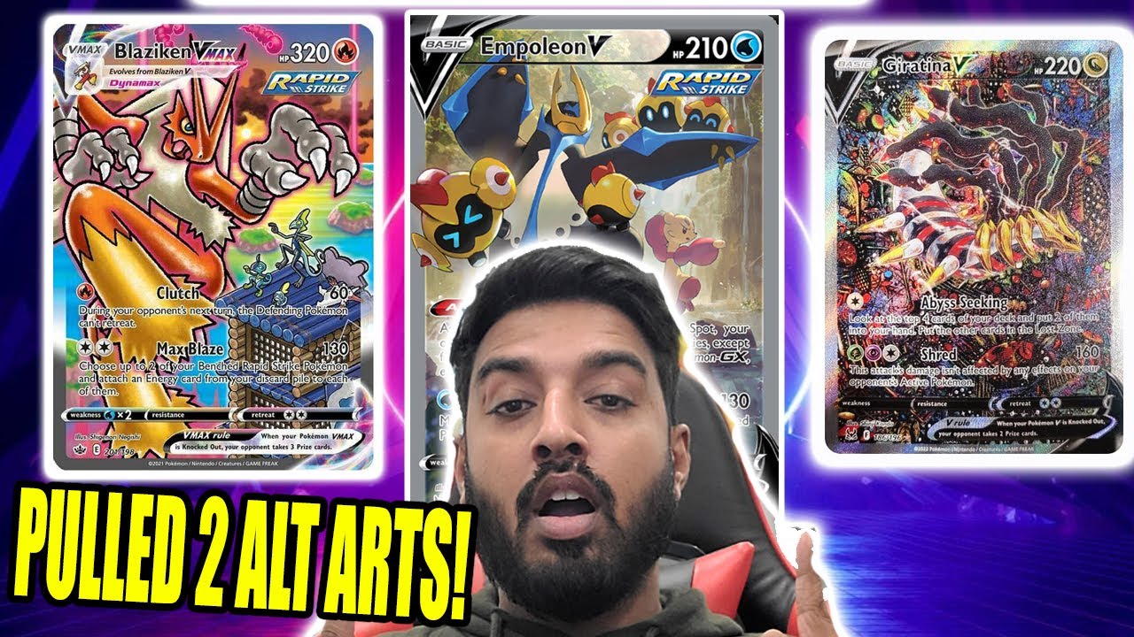 Pulling 2 alt arts in 20 Pokemon Booster packs! - YouTube