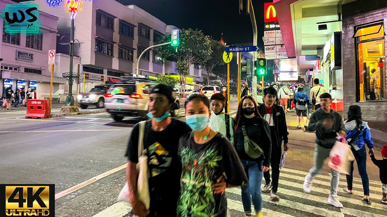 [4K] Session Road Baguio City Night Walk - YouTube