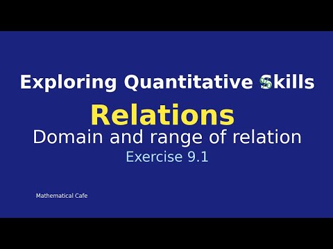 Relations & Functions Made Easy | Exploring Quantitative Skills 9.1 ...