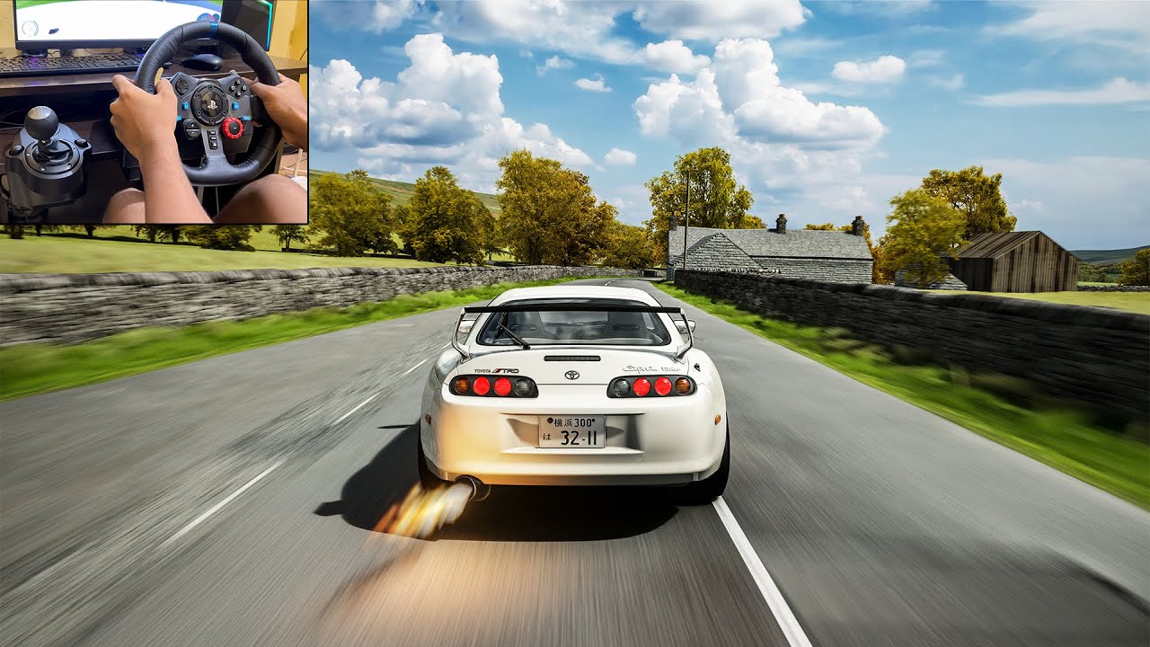 Drag Factory Toyota Supra On UK ROADS | ASSETTO CORSA REALISTIC ...