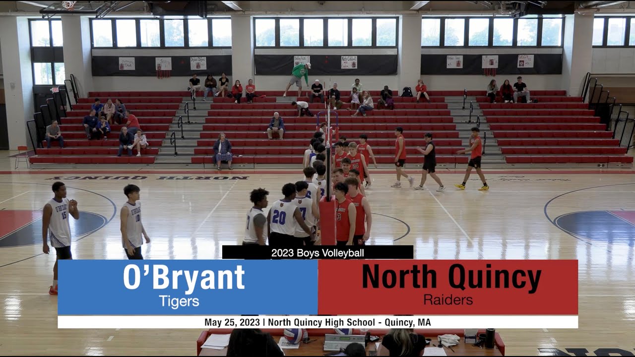 QATV Sports: O'Bryant Tigers vs North Quincy Raiders Boys Volleyball ...