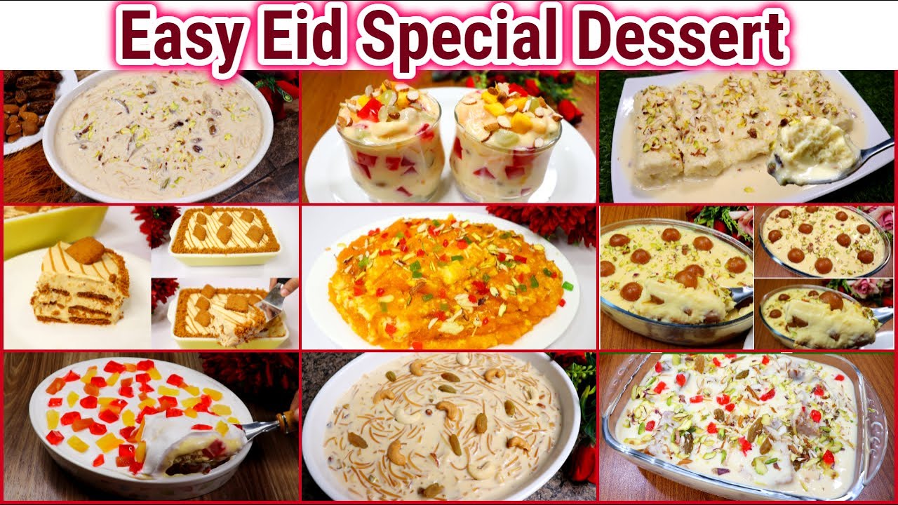 10 Quick And Easy Eid Desserts Recipes Eid Special Dessert Sweets