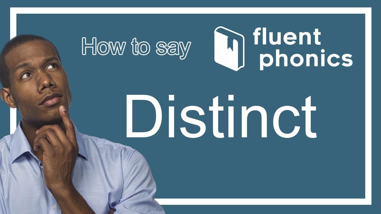 How to pronounce the word Distinct | With definition & example sentence ...