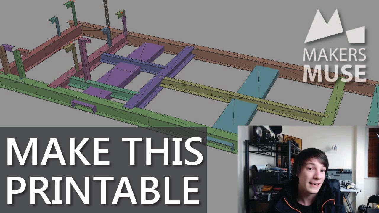 How to make Engineering Assemblies 3D Printable using Meshmixer - YouTube