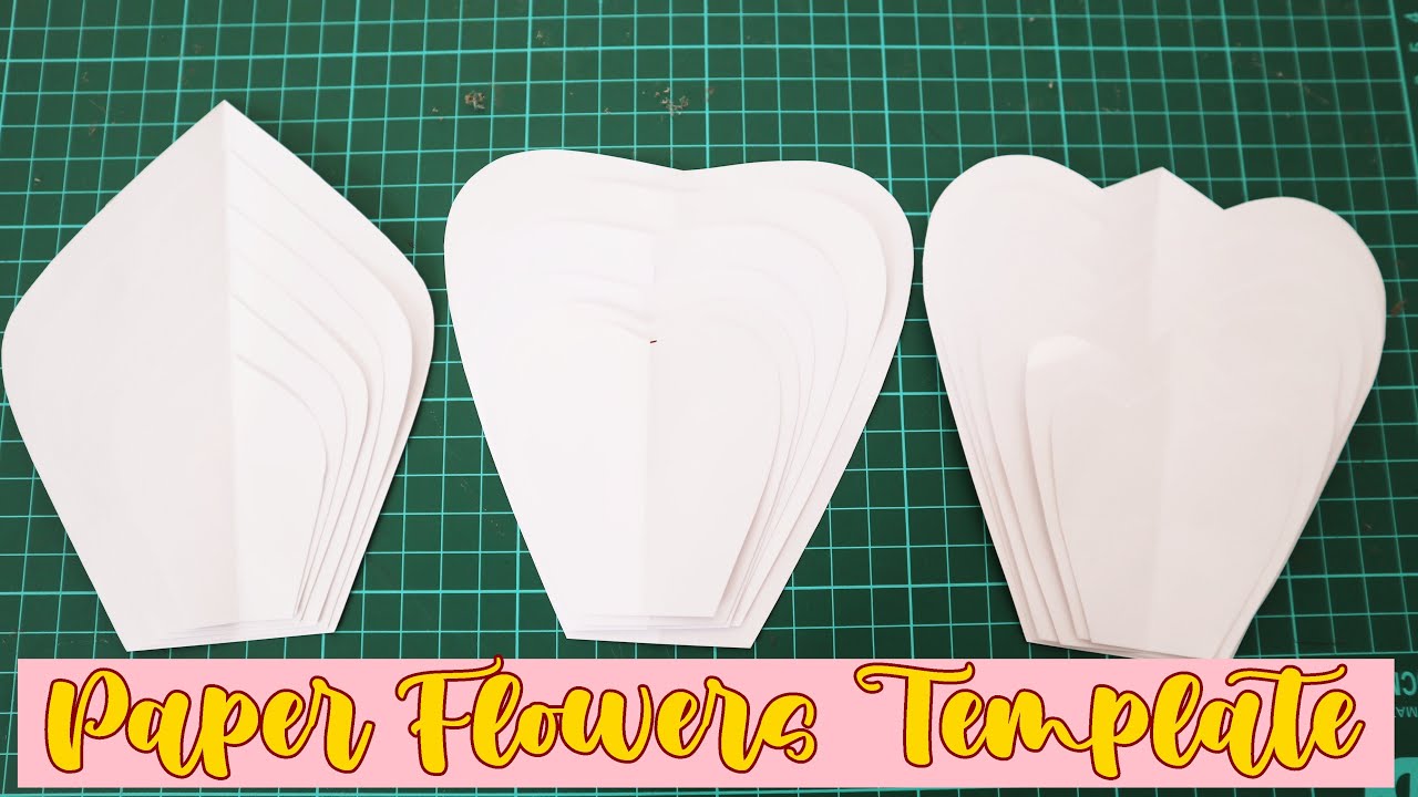 Cara Mudah Membuat Pola Paper Flowers | Easy Paper Flowers Templates ...