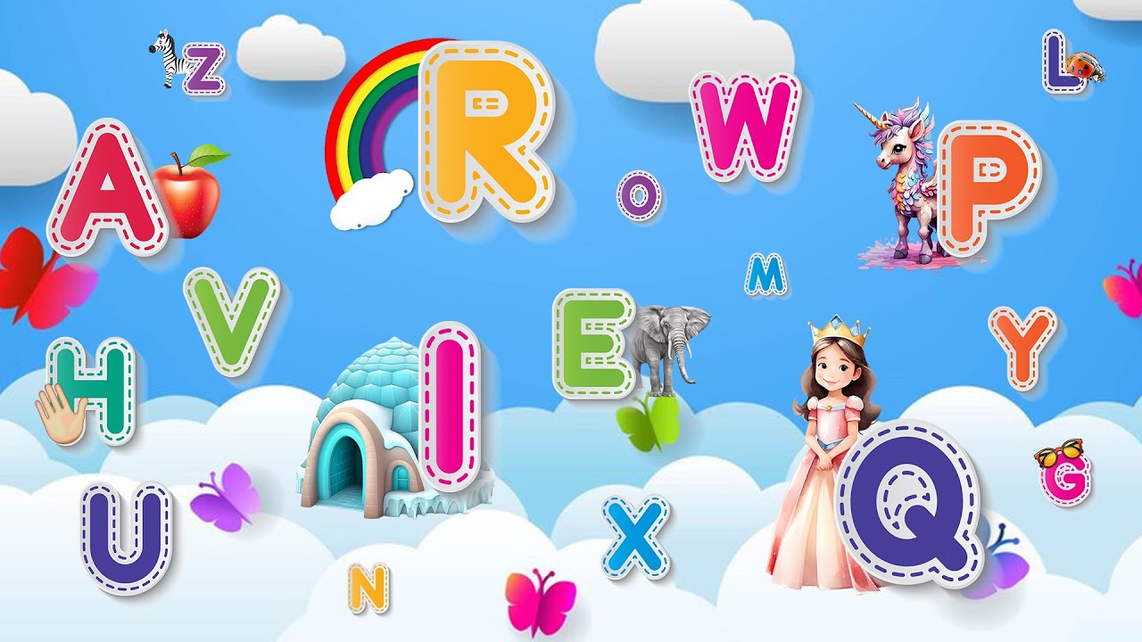 ABC Phonic Song - Toddler Learning Video Songs, A for Apple, Nursery ...