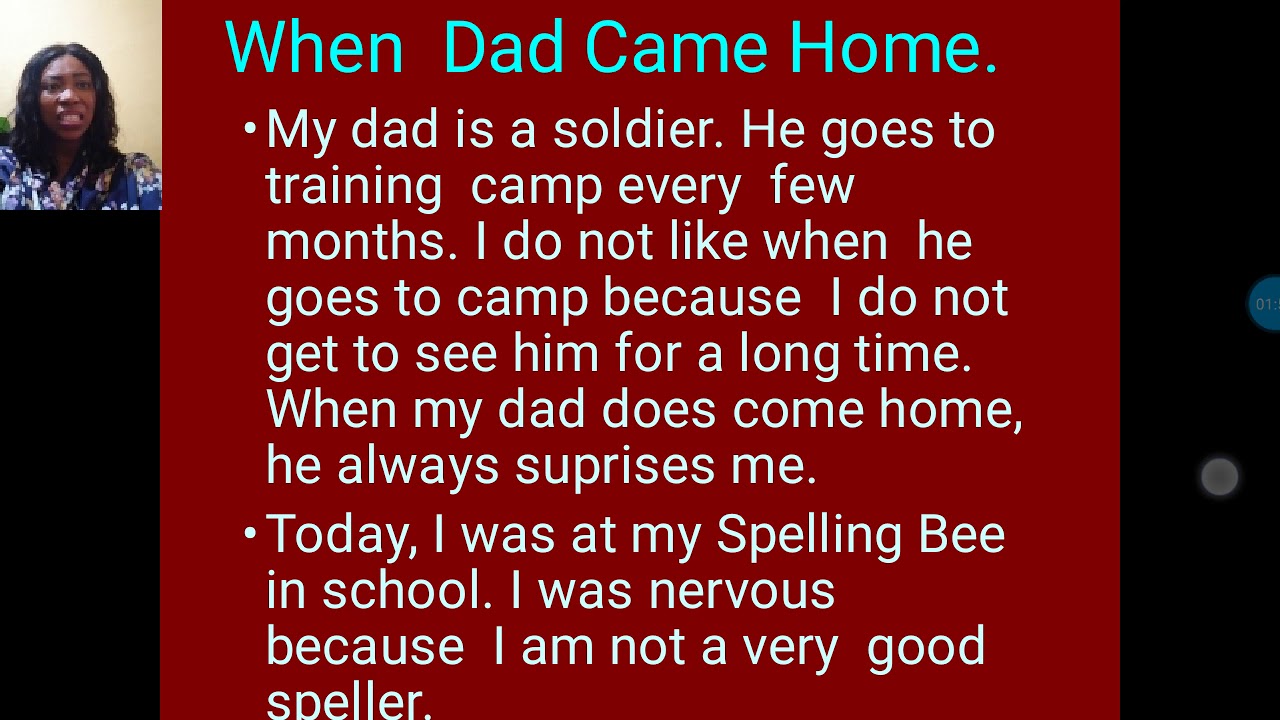 Comprehension:When dad came home. - YouTube