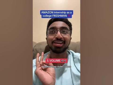 STEPS to get Software Engineer Intern at AMAZON as a freshman - YouTube