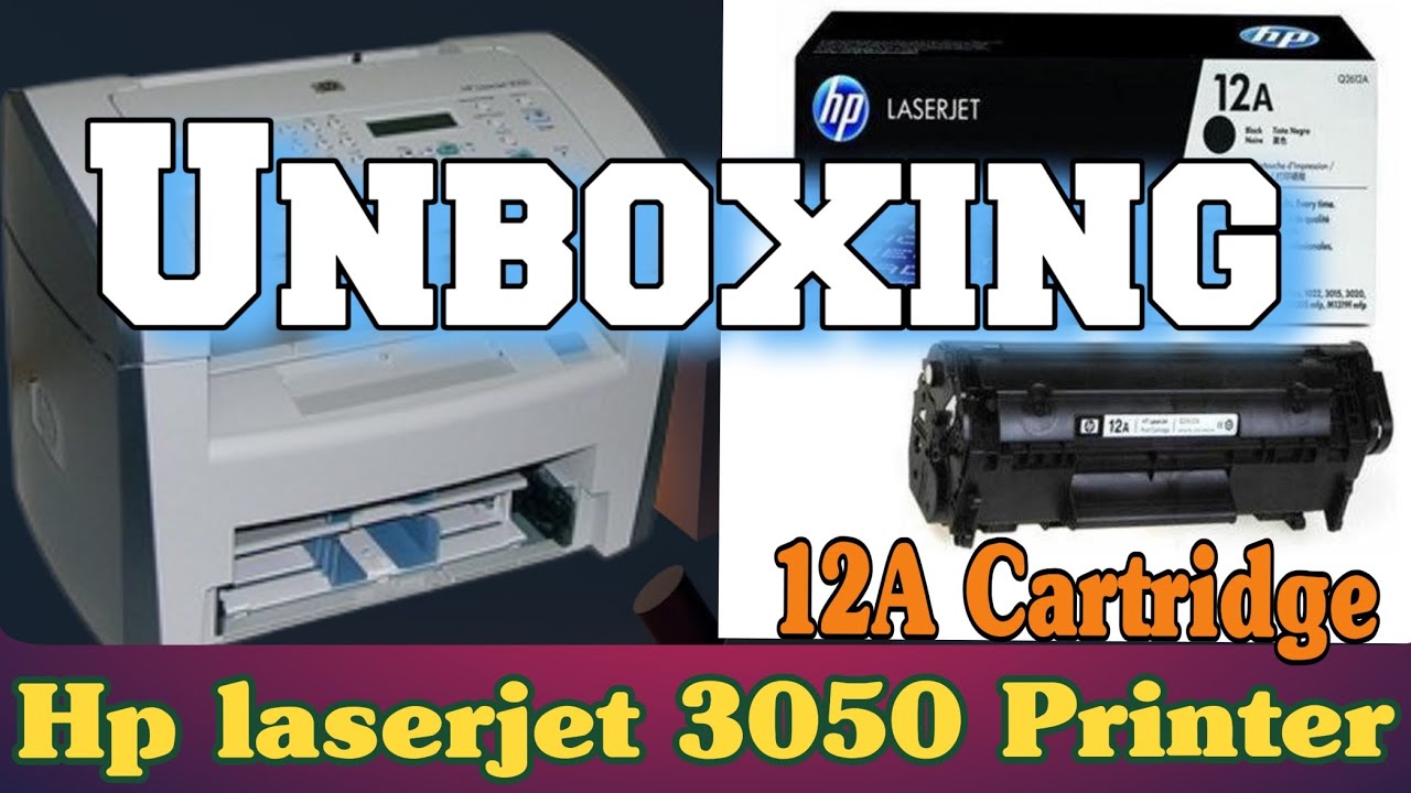 Cartridge 12A Unboxing Printer Hp laserjet 3050 All in one Toner 12A 💯 ...