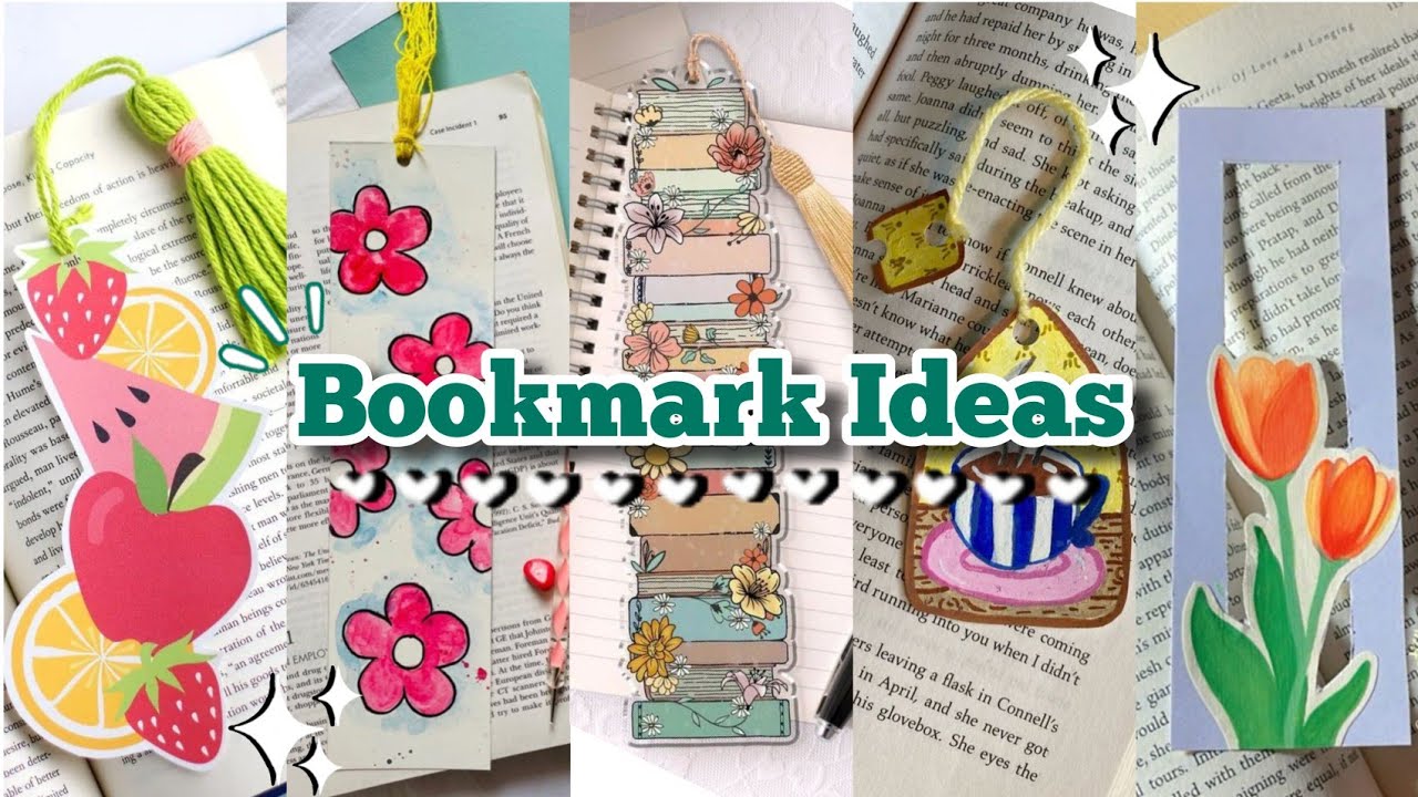 Top 65+ Bookmark Ideas🦄 | Easy/Simple Bookmark Ideas💮 | @aestheticgul ...