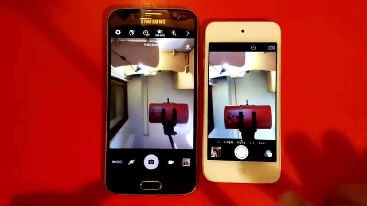 Galaxy S6 vs iPod touch 6th gen - YouTube