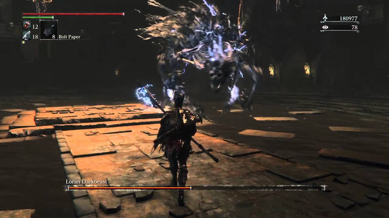 Bloodborne™ Loran Darkbeast Boss Fight - YouTube