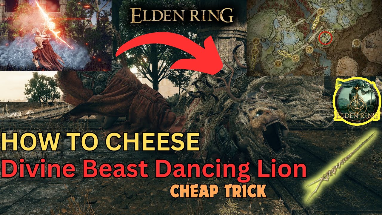 Elden Ring DLC How to Cheese Divine Beast Dancing Lion - YouTube
