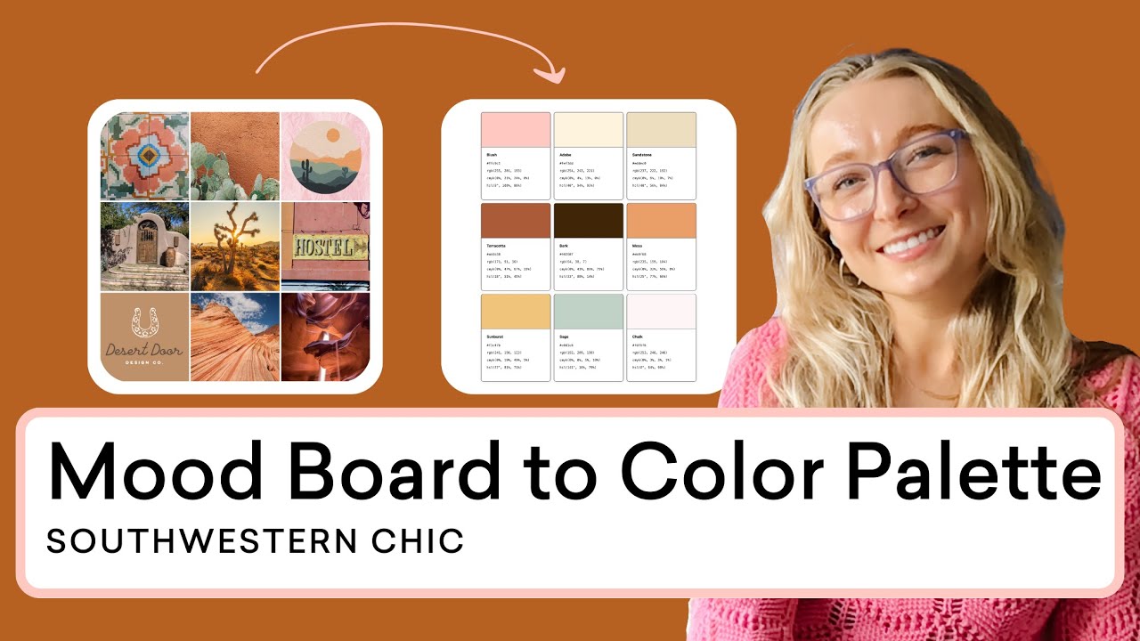 Mood Board to Color Palette: Southwestern Chic - YouTube