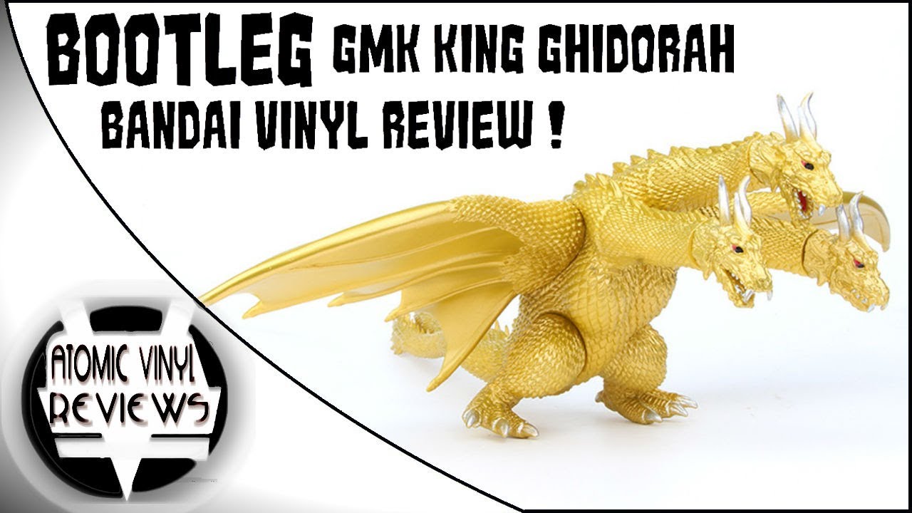 BOOTLEG Bandai King Ghidorah 2001 GMK figure REVIEW ! - YouTube