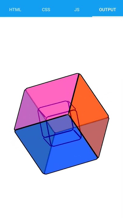 Created A 3d Cube In 3d Cube Using Html And Css Only Theaestheticcoder Coding Shorts Youtube