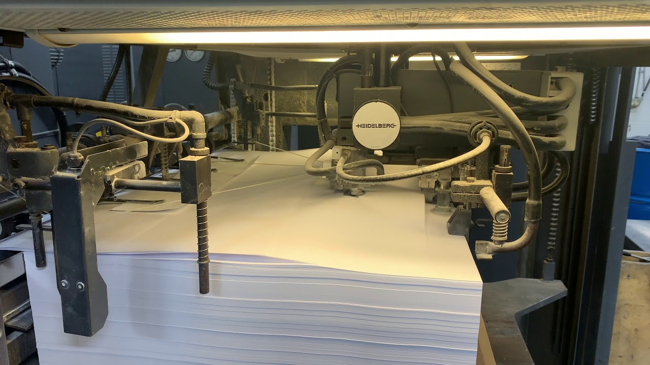 heidelberg suction feed - YouTube