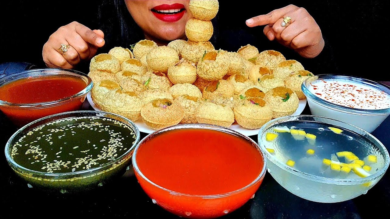 ASMR:GOLGAPPA/PANI PURI+DIFFERENT TYPES SPICY,SWEET,SOUR WATER||ZAKIA ...