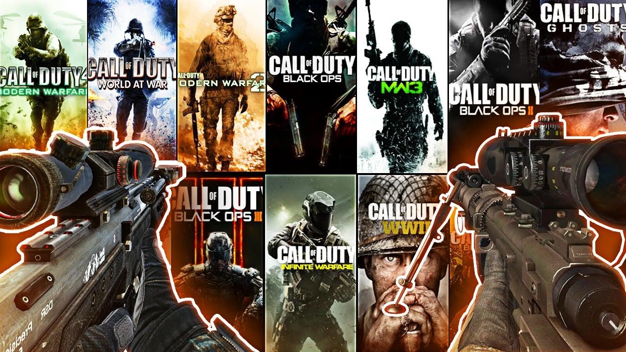 Trickshot On EVERY CALL OF DUTY 1v1 Edition - YouTube