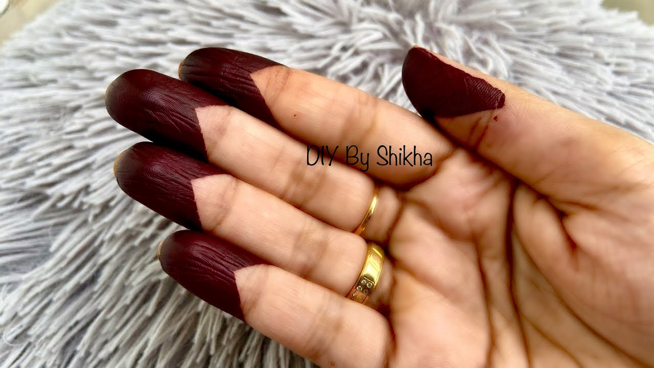 Finger tips TRICK 😍 Best idea to make stylish finger tips pattern- Easy ...