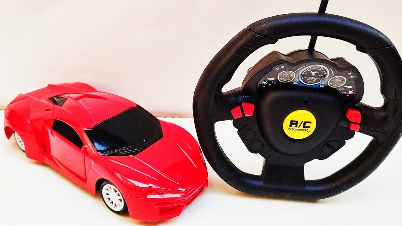 Real steering sports car unboxing dabbaunboxing - YouTube