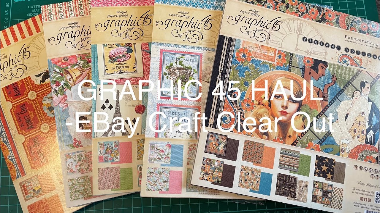 GRAPHIC 45-EBay Craft Room Clearout - YouTube