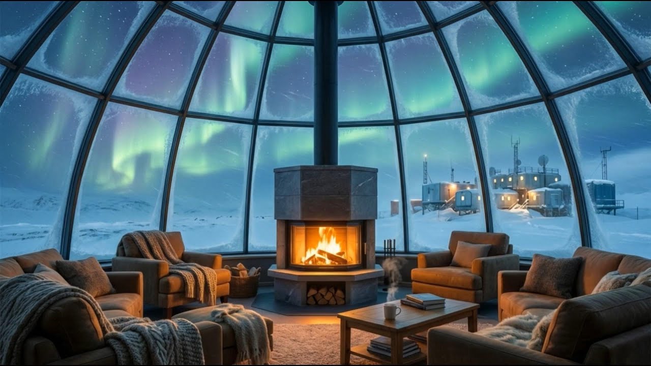 Safe in a Glass Dome While the Arctic Freezes Outside ️🔥 Northern ...