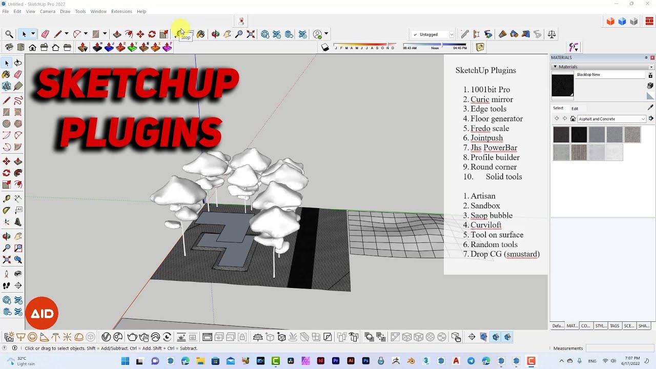 PLUGIN FOR SKETCHUP | 05 MY FAVORITE SKETCHUP PLUGINS - YouTube