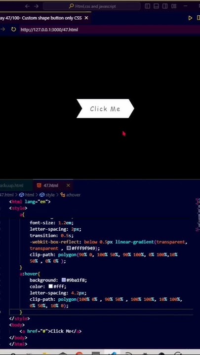 Custom Shape Button with animation effect#shorts #coding #trending #html# - YouTube