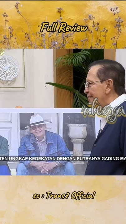 Roy Marten tak pernah marahi Gading Marten - YouTube