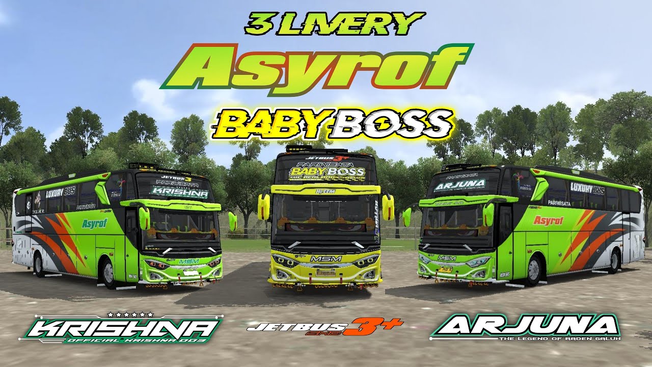 Sherrr... Tiga Livery Asyrof JETBUS 3 By. @MNArt03 - YouTube